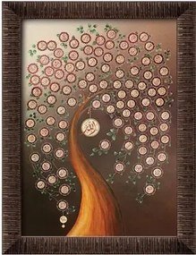 ART PUZZLE 5661 Puzzle s rámem a lepidlem 3v1 99 jmen Alláha / 1000 dí