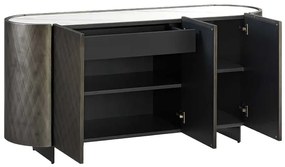 Designová komoda Wilhelmina 150 cm antracitová