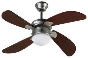 Stropní ventilátor Arona, mahagon