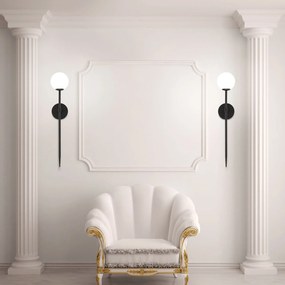 Toolight - Moderní nástěnné svítidlo 75cm APP579-1W, černá, OSW-08758