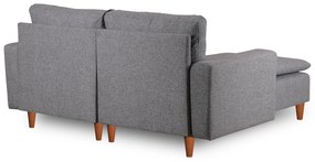 Hanah Home Rohová pohovka LUNGO MINI světle šedá