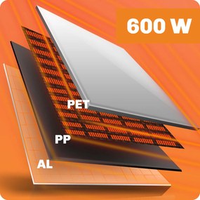 Infračervený ohřívač 600W Berdsen BD-981 WiFi s dálkovým ovládáním a aplikací