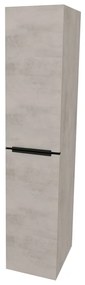 Mereo Mereo, Mailo, koupelnová skříňka vysoká 170 cm, černé madlo, Multidecor, CN594LPBACST
