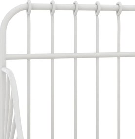 Prodloužitelný rám postele bílý kov 80 x 130/200 cm 324741