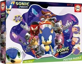 EDUCA Poster puzzle Sonic / 250 dílků / od 8 let