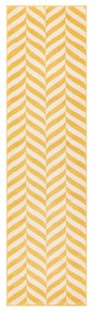 Tribeca Design Kusový koberec Jars Yellow Chevron běhoun Rozměry: 66x240 cm