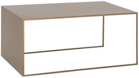OnaDnes -20% Nordic Design Zlatý kovový konferenční stolek Gene 100 x 60 cm
