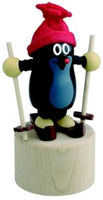 Detoa Mačkací figurka Krtek na lyžích