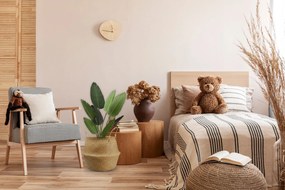 Tutumi, pletený přírodní koš ve stylu Boho 381180B, hnědá, HOM-06661