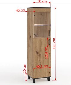 ADRK Furniture Vitrína Pola 04 ADRK-SHC-POL-04-ART