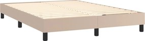 Box spring postel s matrací cappuccino 140x190 cm umělá kůže 3141004