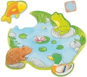 GOKI Puzzle hra s kostkou Kdo kde bydlí? / od 2 let