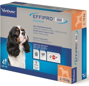 Effipro Duo S 67/20 mg spot-on 4 x 0.67 ml