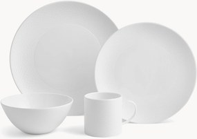 Sada snídaňového nádobí z kostního porcelánu Gio, pro 4 osoby, 16 dílů