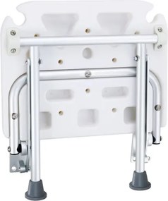 skládací sedátko do sprchy PE 39,9 × 37,6 cm nástěnná sprchová lavice 226,8 kg