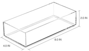 Transparentní organizér iDesign Clarity, 20 x 10 cm