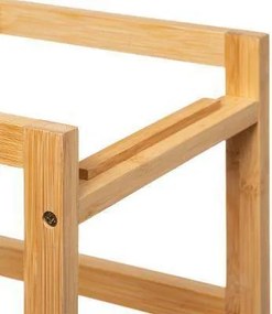 Kuchyňský vozík z bambusu, 2 koše, odnímatelné podnosy