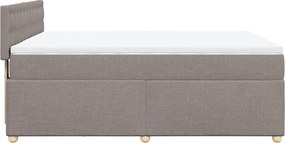 Box spring postel s matrací taupe 140x200 cm textil 3286721