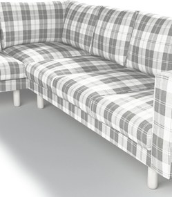 Potah na pohovku IKEA Norsborg rohová 5-místná barva šedá látka pletený vzor, vzorované