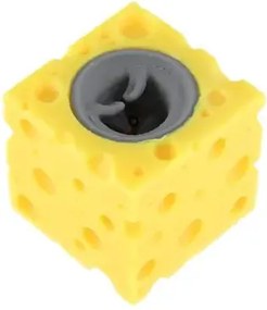 TEDDIES Mačkací myška v sýru / Antistresová hračka / 2 barvy / od 3 le