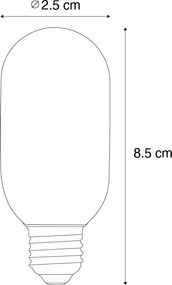 Sada 5 stmívatelných LED žárovek E14 Zlatá T25 4W 300 lm 2200K