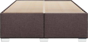 Rám postele bez matrace tmavě hnědý 140 x 190 cm textil 3284474