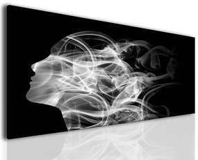 Malvis ® Abstraktní obraz Kouřová dáma Velikost: 120x60 cm