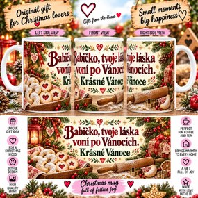 Vánoční hrnek pro babičku – 300 ml