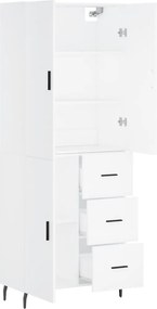 Skříň highboard bílá 69,5 x 34 x 180 cm kompozitní dřevo 3195915