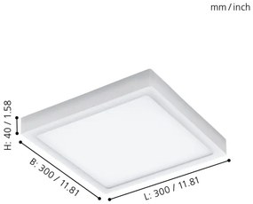 Eglo 96494 - LED Venkovní stropní svítidlo ARGOLIS LED/22W IP44