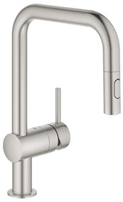 Grohe Minta - Dřezová baterie s výsuvnou sprškou, supersteel 32322DC2