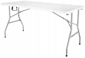 Malatec Skládací zahradní stůl 152 cm - bílý, 9997