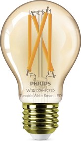Philips Smart LED žárovka Filament E27 A60, 7W, 640lm, 2000-5000 K, jantarová