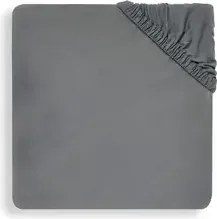 Jollein Prostěradlo napínací 120x60 cm Storm Grey / Prostěradlo / 100%