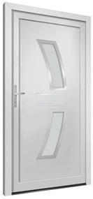 Vchodové dveře bílé 108 x 200 cm PVC,  3187924