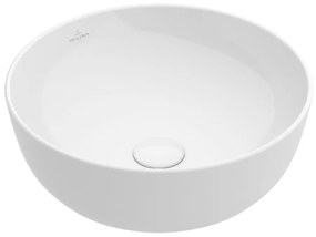 Villeroy & Boch Villeroy Boch ARTIS: umyvadlo na desku, průměr 430mm bez plochy pro baterii, bílá Alpin, 41794301