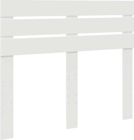 Rám postele s čelo Bílá 120 x 190 cm Masivní borové dřevo 3411439