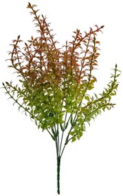 Umělá rostlina zeleno červené lístky – 40 cm