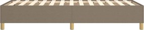 Rám postele s boxspringem taupe 80x200 cm textil 3120917
