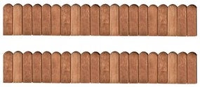 Trávníkové lemy 2 ks 120 cm impregnované borové dřevo 3053644