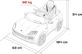 Elektrické autíčko Porsche Cayenne modré