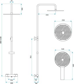 Rea, Sprchový set Rea Avanti Chrome, REA-P8921