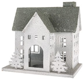 Kovový svícen Green House, 26 x 17 x 25,5 cm, 25 cm