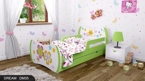 Dětská postel Dream vzor 35 160x80 cm zelená