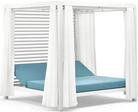 Varaschin Nádherná bílá postel s přístřeškem a závěsy
