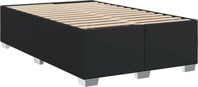Box spring postel s matrací černá 120x190 cm umělá kůže 3290712