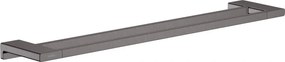 Hansgrohe AddStoris, držák na ručník dvojitý, kartáčovaný černý chrom, HAN-41743340