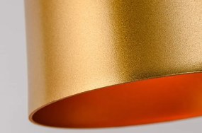 Toolight Fox B, závěsná lampa 1xE27 APP196-1CP, černá-růžové zlato, OSW-00177