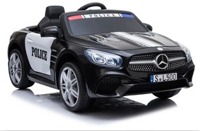 HračkyZaDobréKačky Elektrické autíčko MERCEDES SL500 Policie černé