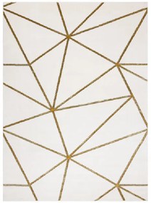 Dywany Łuszczów, Kusový koberec Emerald 1013 cream and gold, 200x290, bílá, kancelář